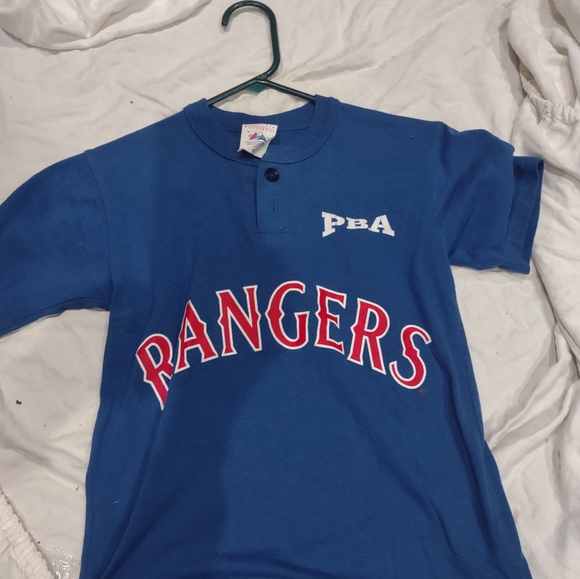 Majestic | Shirts & Tops | Majestic Texas Ranger Mbl Boys Shirt ...